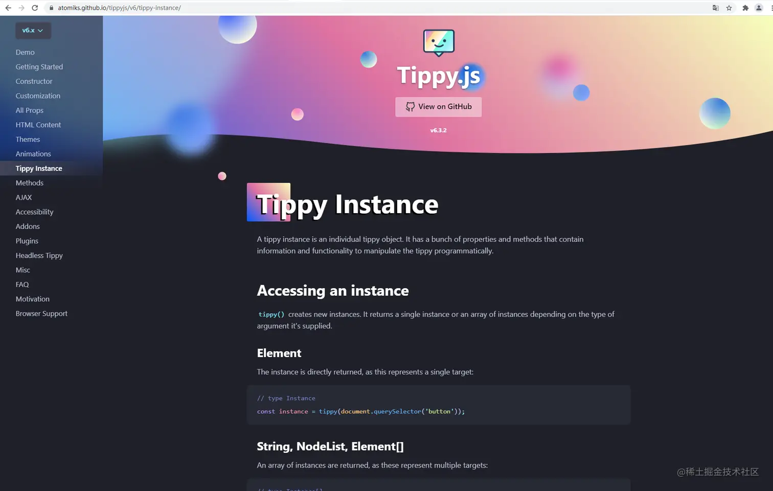 Tippy.js 玩转鼠标悬停提示信息，真的能玩出花来什么是 Tippy.js Tippy.js 是完整的工具提示、弹出 - 掘金