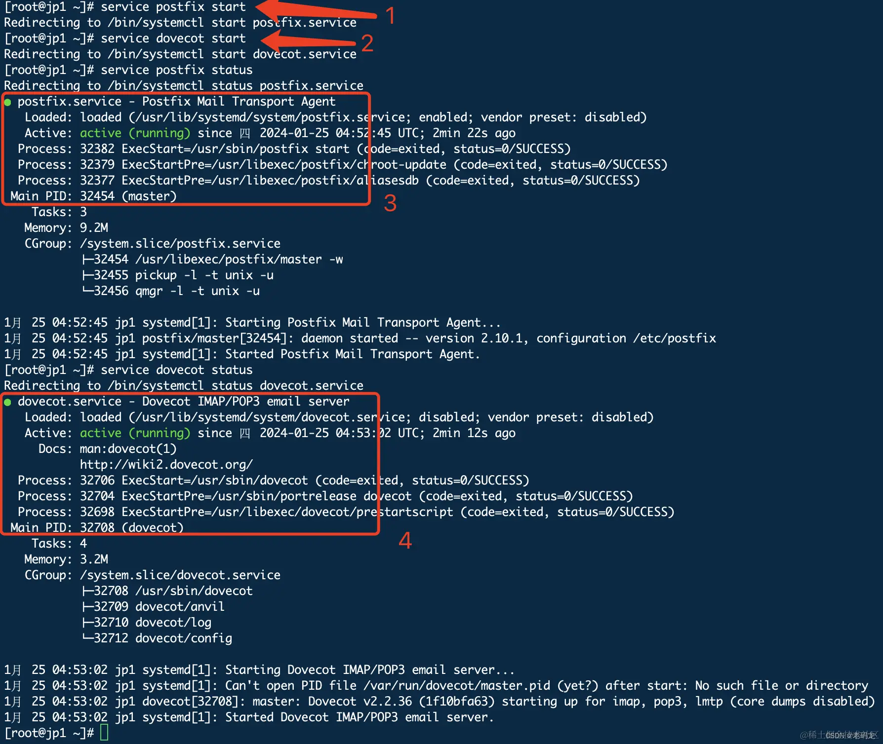 Linux 下使用postfix/dovecot搭建自己的SMTP邮件服务器前言 在我们日常开发中，有些项目可能有发送邮 - 掘金