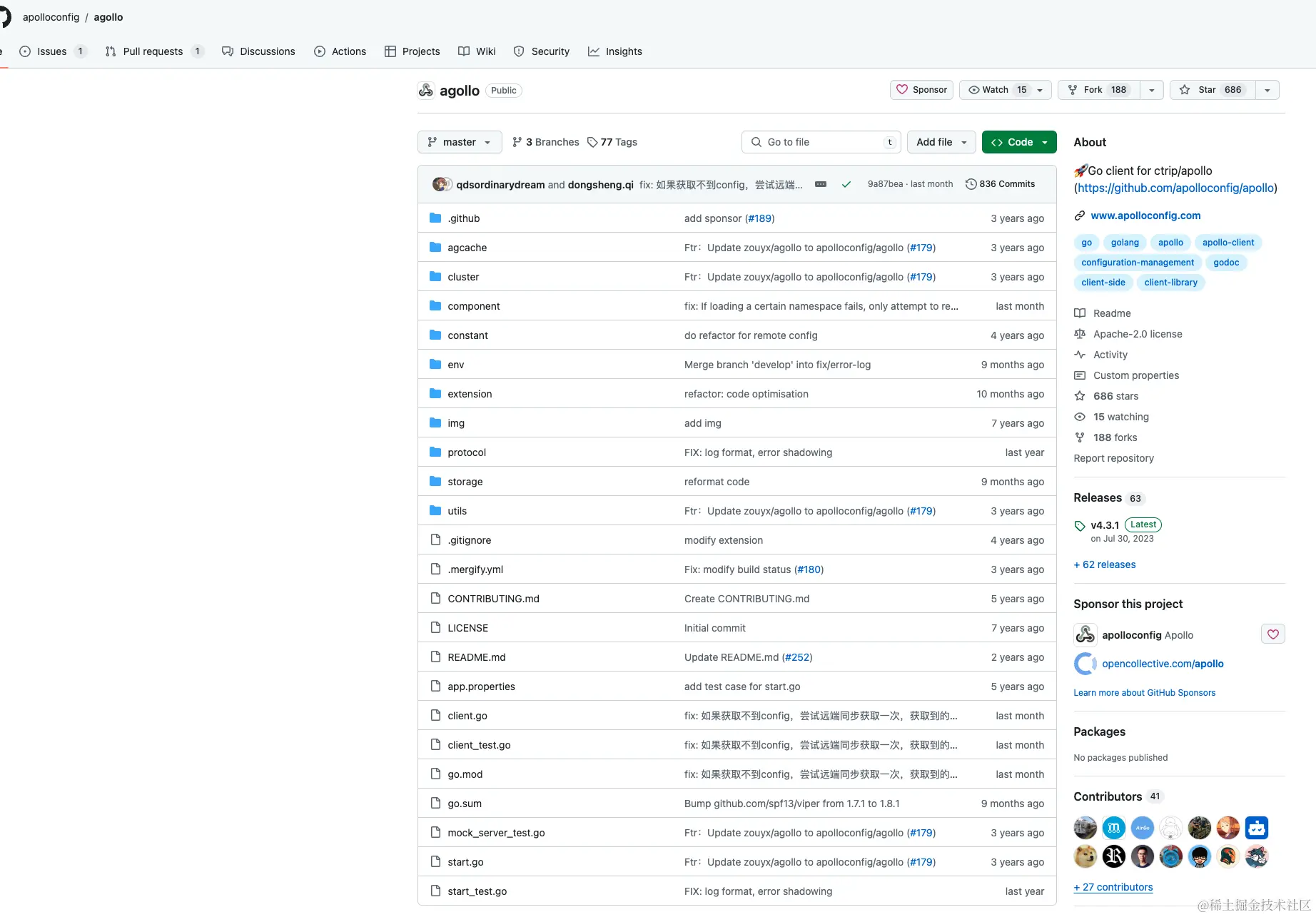 不仅java要接入apollo，golang我也要接入apollo背景 最近有个golang服务要接入apollo，所以 - 掘金
