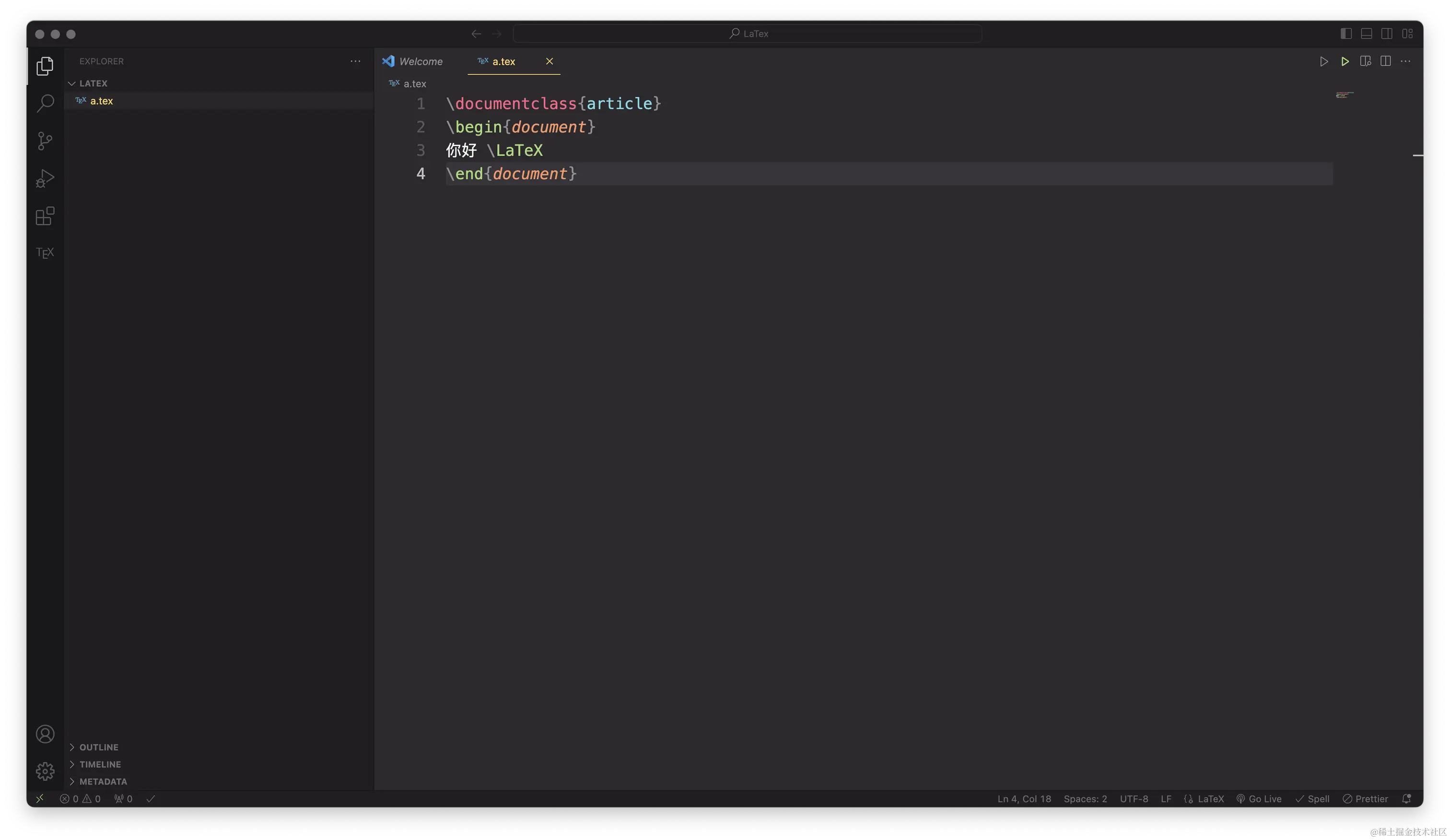 Mac配置支持中文的LaTex+VScode环境Mac配置支持中文的LaTex+Vscode环境，超详细配置过程，适合于 - 掘金