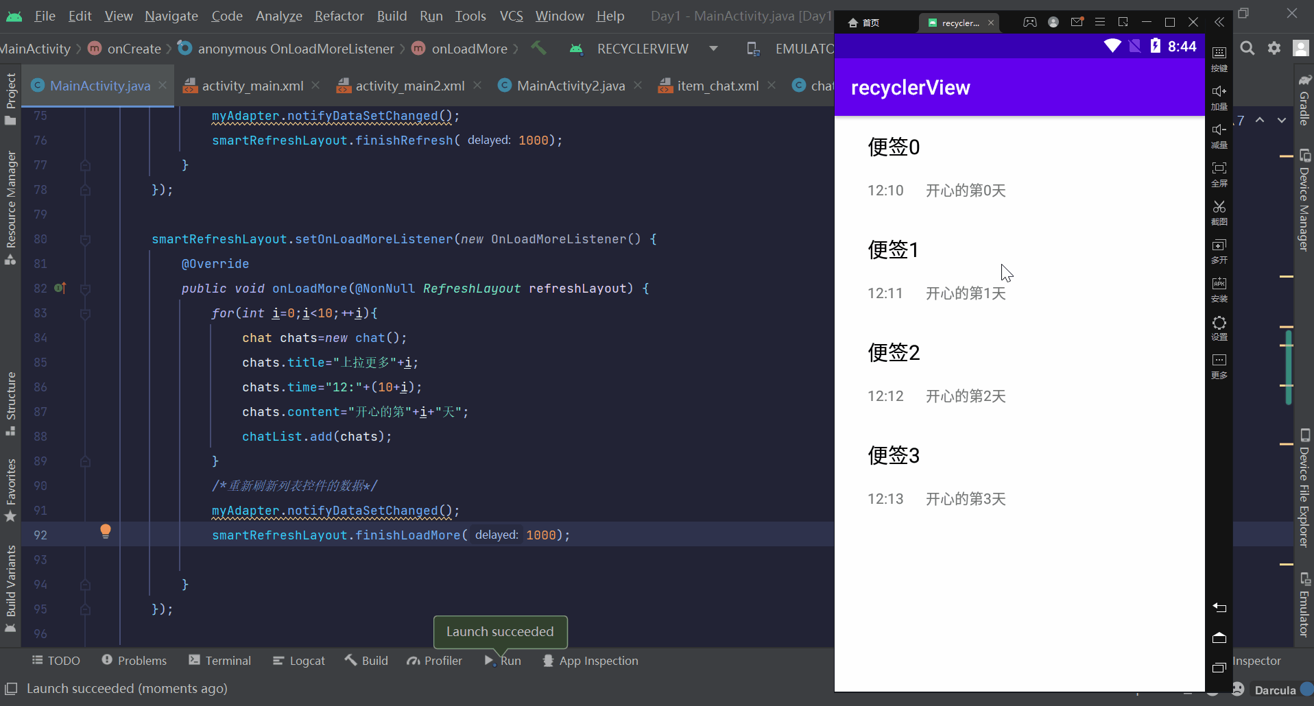 『Android开源控件』SmartRefreshLayout实现下拉刷新，上划加载注意：不是教程只是笔记，如有错误欢迎 - 掘金