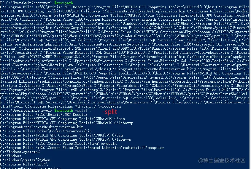 PowerShell命令行输出和添加系统环境变量主要介绍使用PowerShell命令如何查看、修改和删除系统环境变量，对 - 掘金