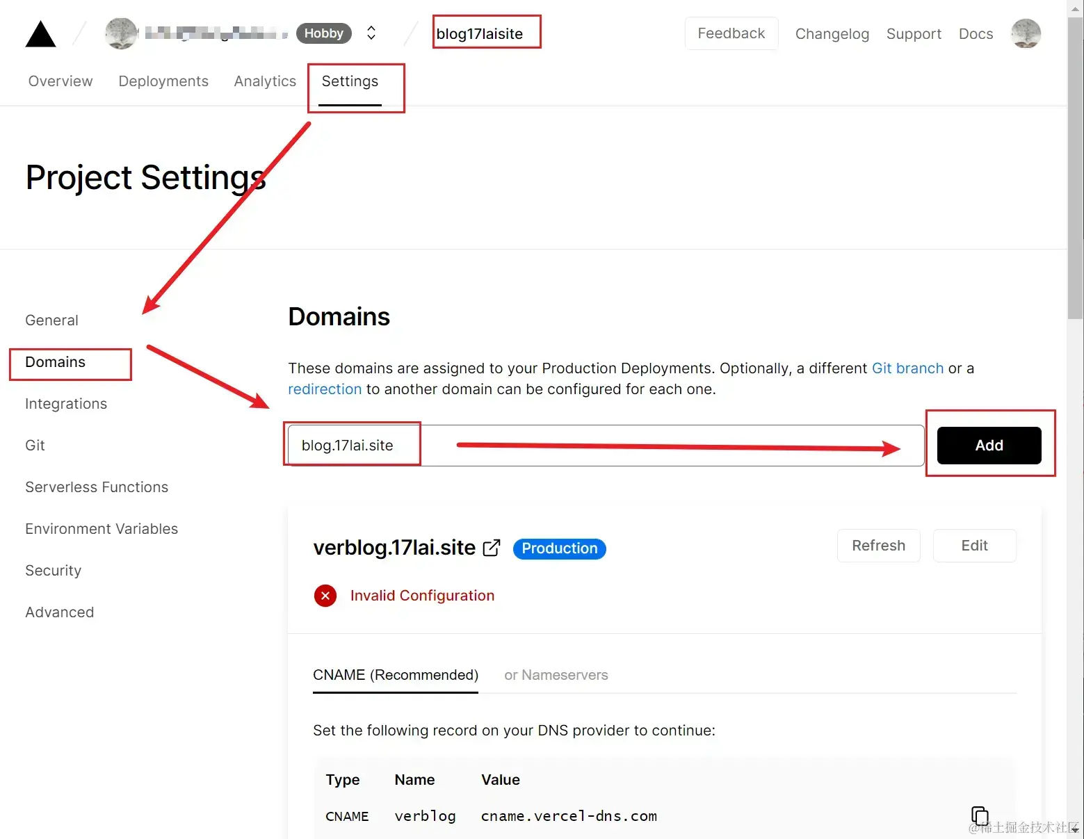 Vercel部署高级用法教程为什么使用 vercel 国内 Github Pages 速度较慢。 vercel 速度快 - 掘金