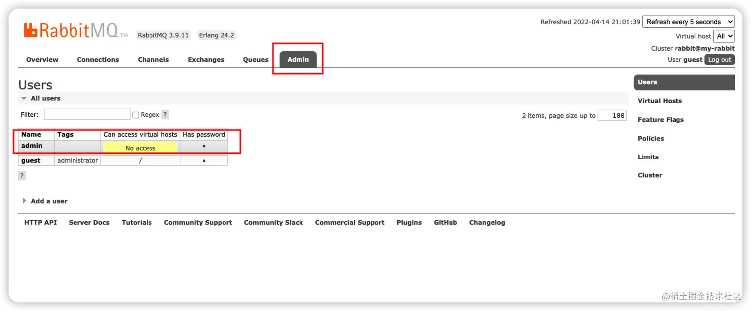 【bug调试】springboot连接rabbitmq报错：Failed to check/redeclare auto-delete queue(s) - 掘金