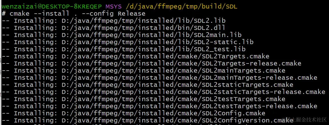 Windows环境下编译ffmpeg 6.1源码--Virtual Studio + Msys2方式 - 掘金