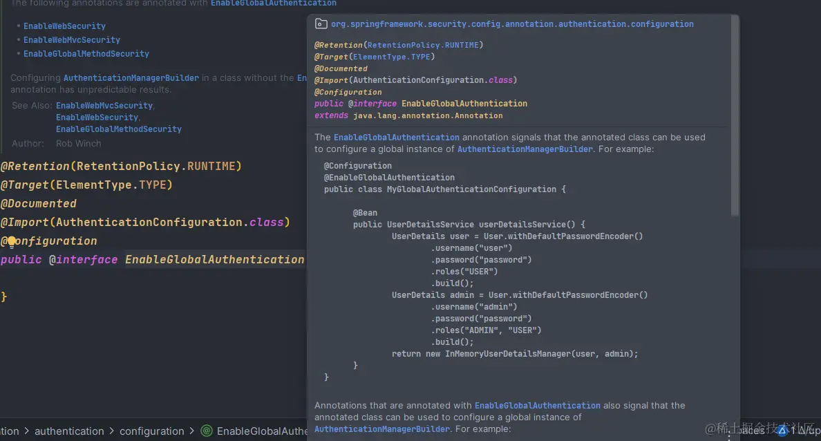 Spring Security初始化过程以及AuthenticationManager详解以及如何自定义认证方式 (1) - 掘金