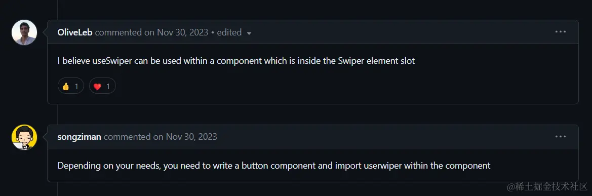 在 Vue3 中使用 Swiper 实现滑动、点击按钮切换轮播图Swiper 官网 Swiper Vue.js Comp - 掘金