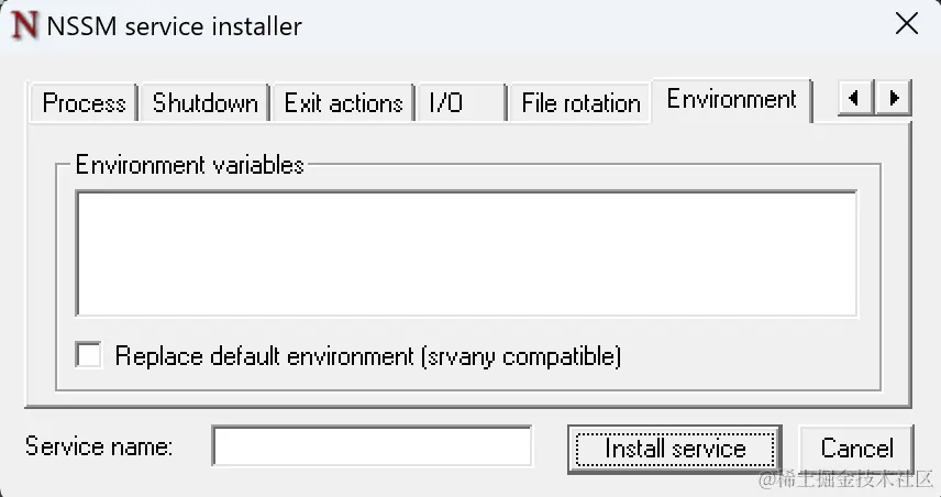 如何利用NSSM创建Windows服务NSSM是一个Windows上的服务封装程序，它可以将普通exe程序封装成服务，从 - 掘金