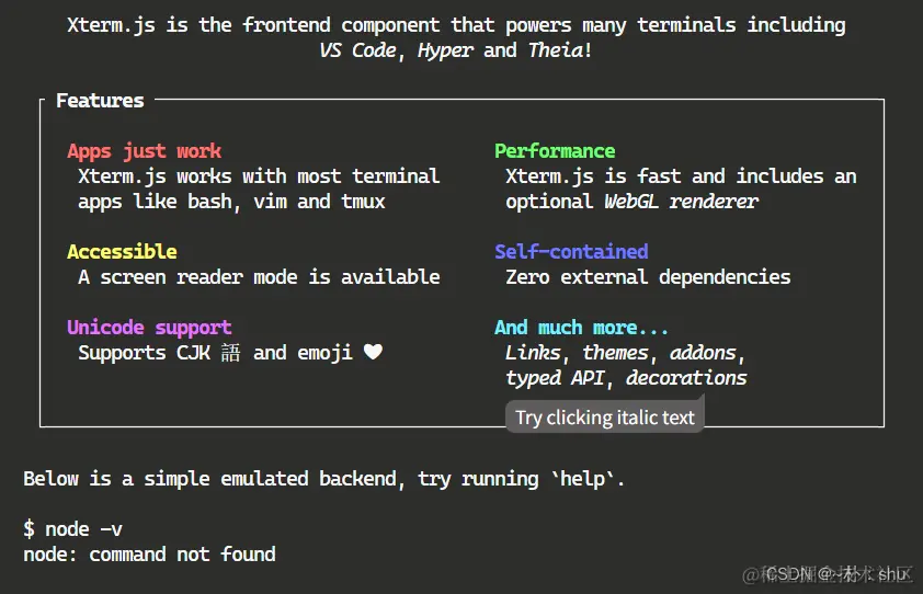 Terminal Web终端基础（Web IDE 技术探索 二）一个由 Vue 构建的支持多内容格式显示的网页端命令行窗 - 掘金