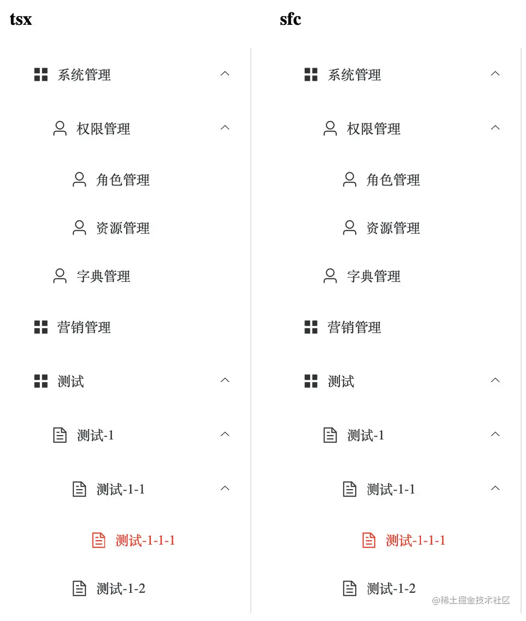 Vue3 封装 Element Plus Menu 无限级菜单组件本文分别使用 SFC（模板方式）和 tsx 方式对 - 掘金
