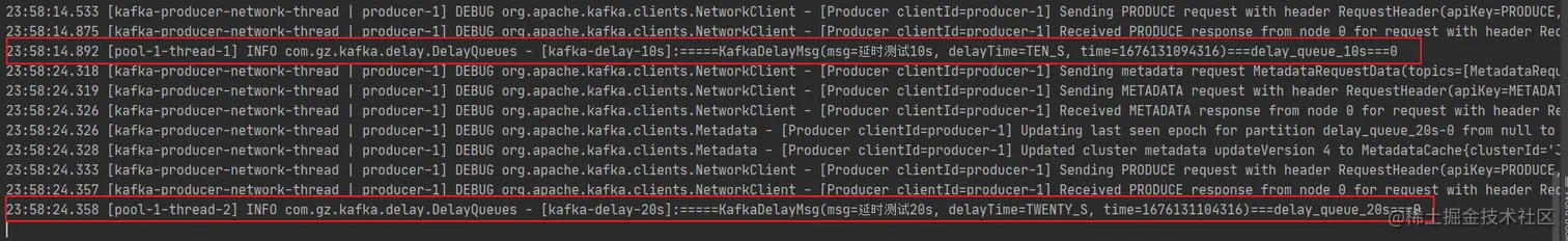 Kafka实现延迟消息发送在日常开发中会遇到这样一种需求，比如订单超时未支付，则取消订单并返还库存，或者定时发送邮件等信 掘金 