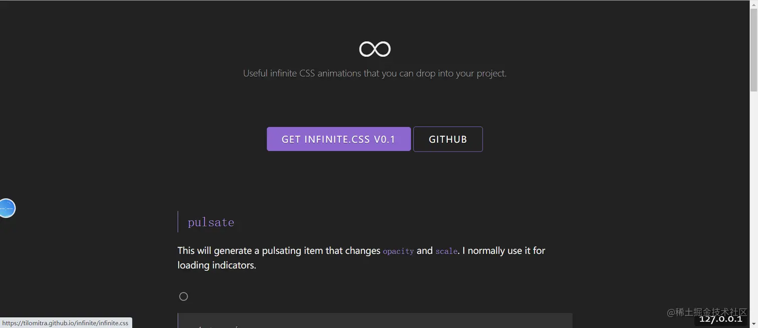 你需要知道的 15 个很棒的 Css 动画库从一种 Css 样式配置到另一种的过渡可以使用 Css 动画进行动画处理。描 掘金