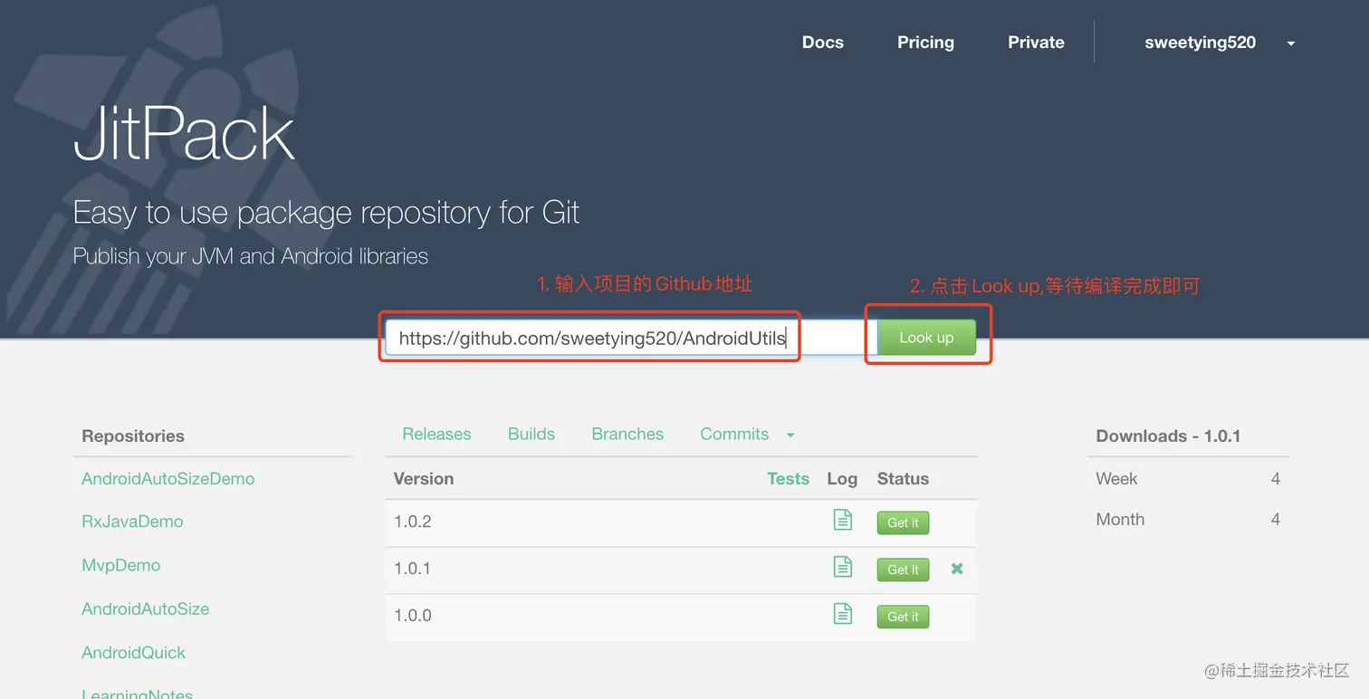 “一篇就够”系列: 发布开源库到JitPack,JCenter详细教程前言JCenter解释:JCenter是一个Jav - 掘金