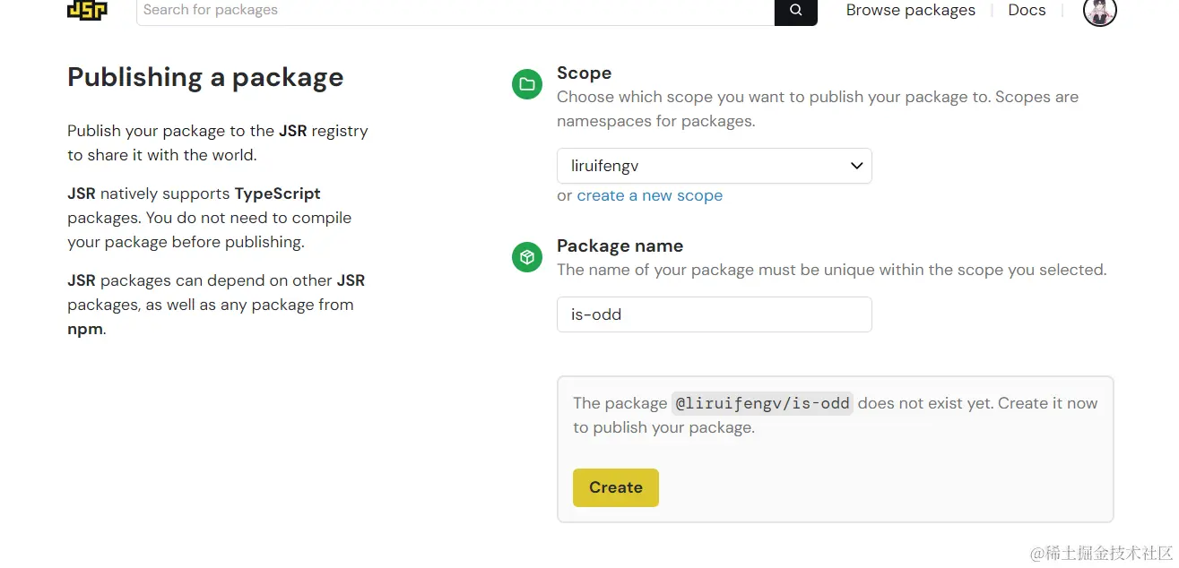 Deno 新开发的 JSR，一个新的 JS Registry，支持 TS 并兼容 npm年前发现 Deno 搞了一个叫 - 掘金
