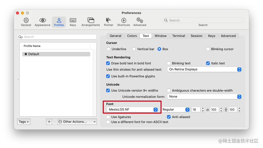 iTerm Oh My Zsh配置powerlevel 10k主题powerline/fonts字体安装依赖powerl - 掘金