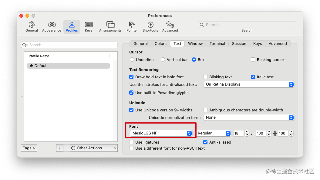 iTerm Oh My Zsh配置powerlevel 10k主题 - 掘金