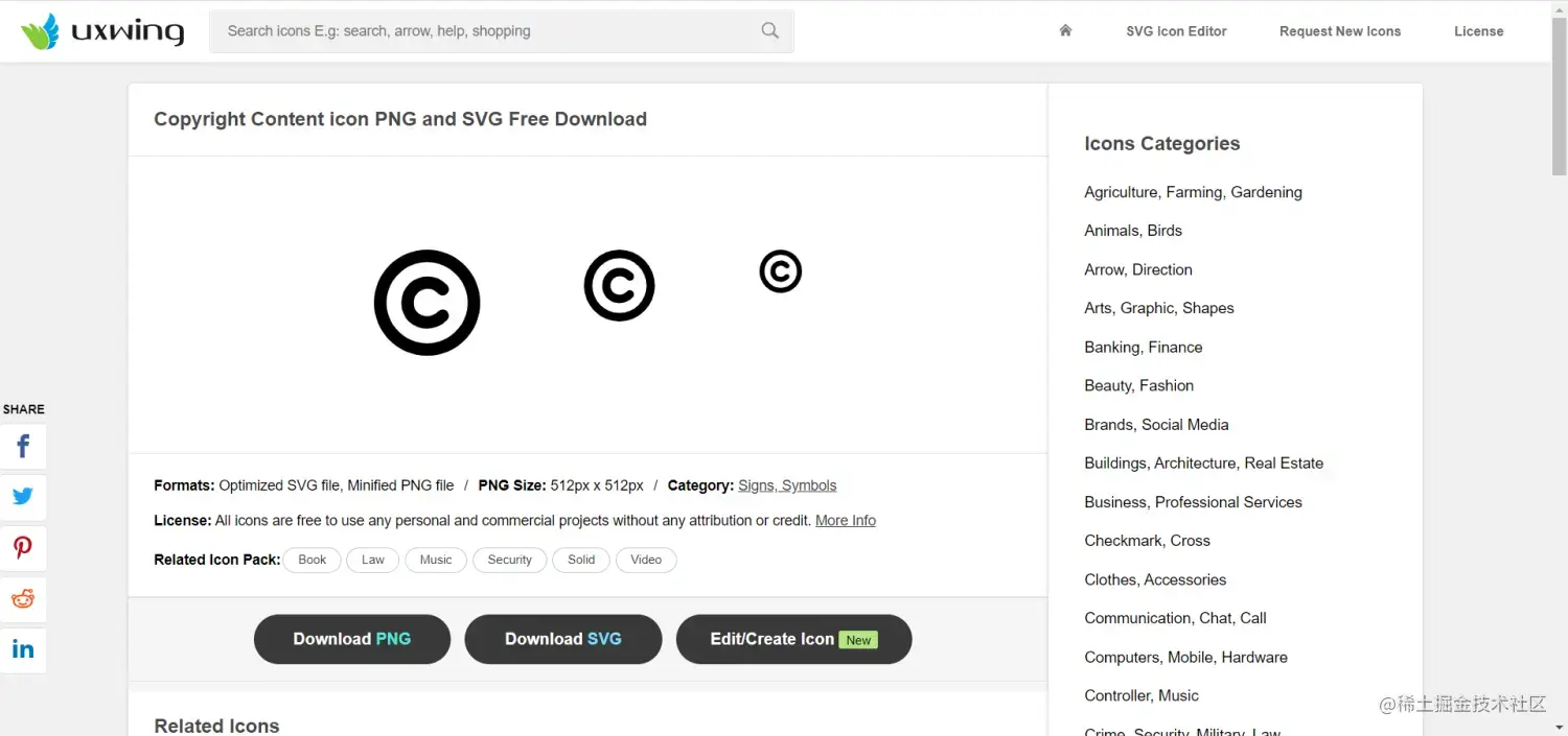 除了 iconfont 你还知道哪些图标库？推荐 12 个免费开源的图标库提到图标，我们首先想到的就是 iconfont - 掘金