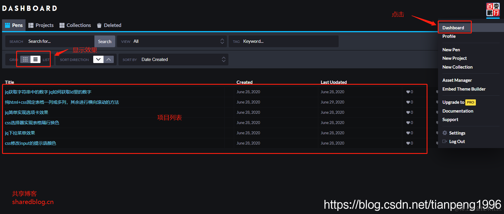 CodePen的使用教程 codepen如何存放自己的代码 codepen存放的代码如何引入到网站里 codepen引入博客页面 - 掘金