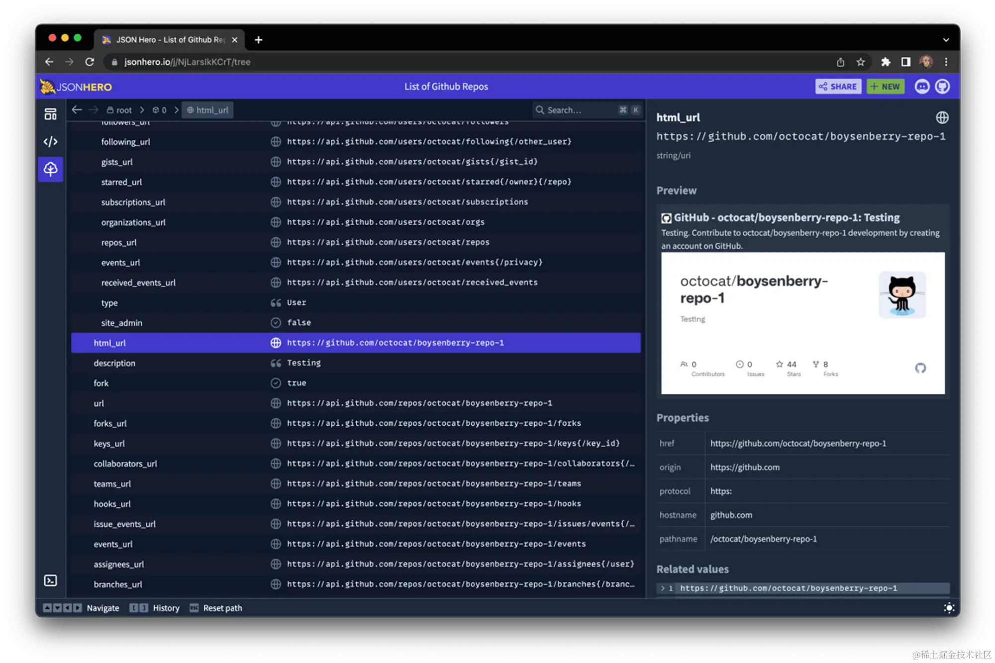 8K star！功能强大的开源JSON可视神器今天我们再推荐一款可视化的JSON调试工具，功能强大且开源免费，让你您快速 - 掘金