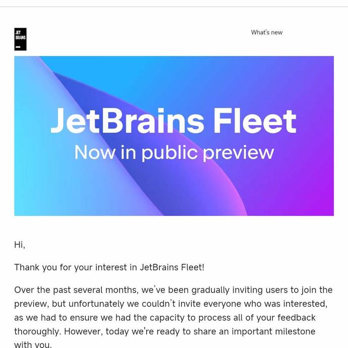 Jetbrains Fleet 终于可以用了 庆祝 沸点 掘金 