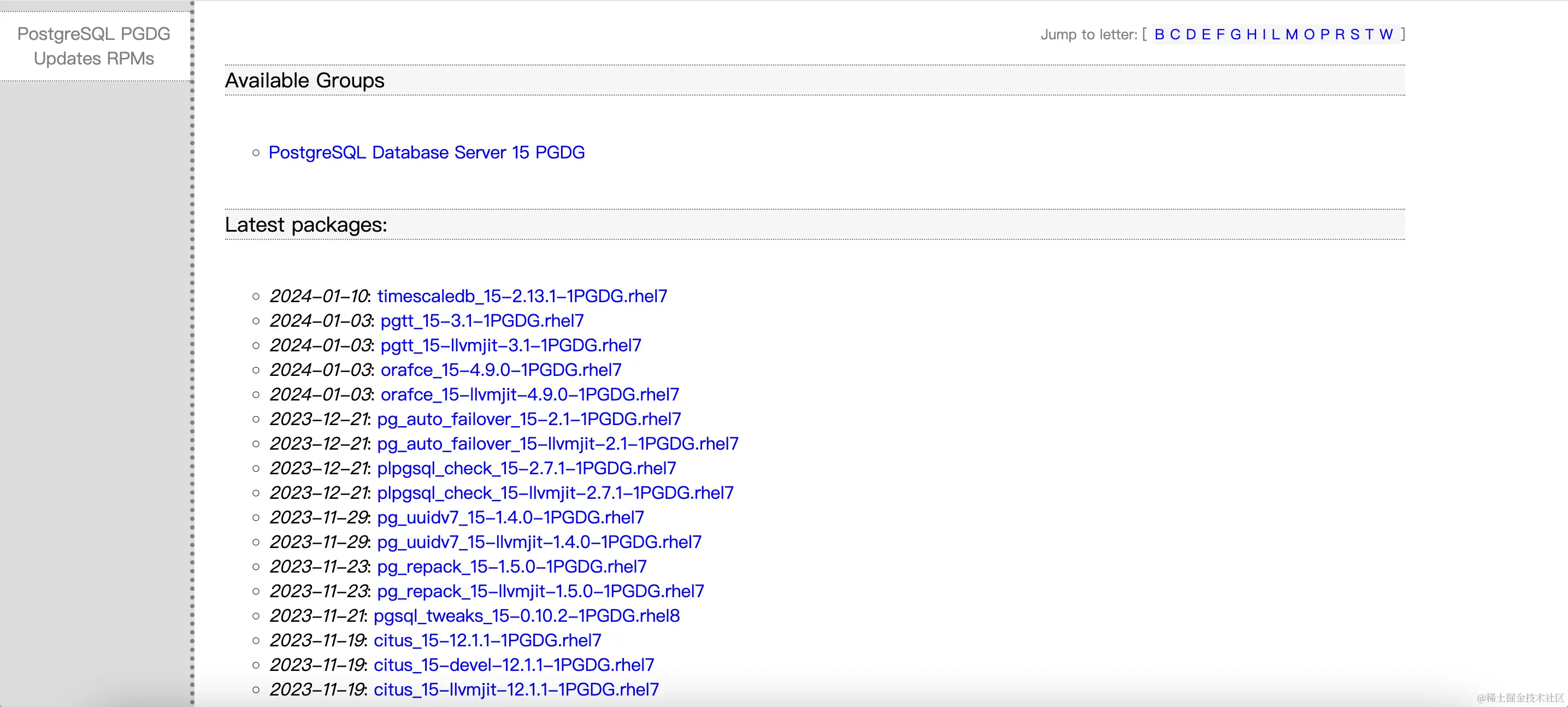 从零开始学PostgreSQL (三) & Linux RPM 安装 PostgreSQL - 掘金