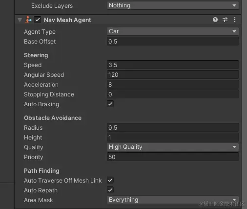 导航组件介绍NavMeshSurface、NavMeshObstacle、NavMeshModifier 导航组件：Na - 掘金