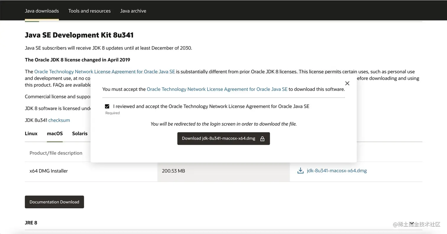 Mac系统安装JDK1.8及配置环境变量（兼容新款M1芯片，亲测有效）macbook安装JDK1.8及配置系统环境变量， - 掘金
