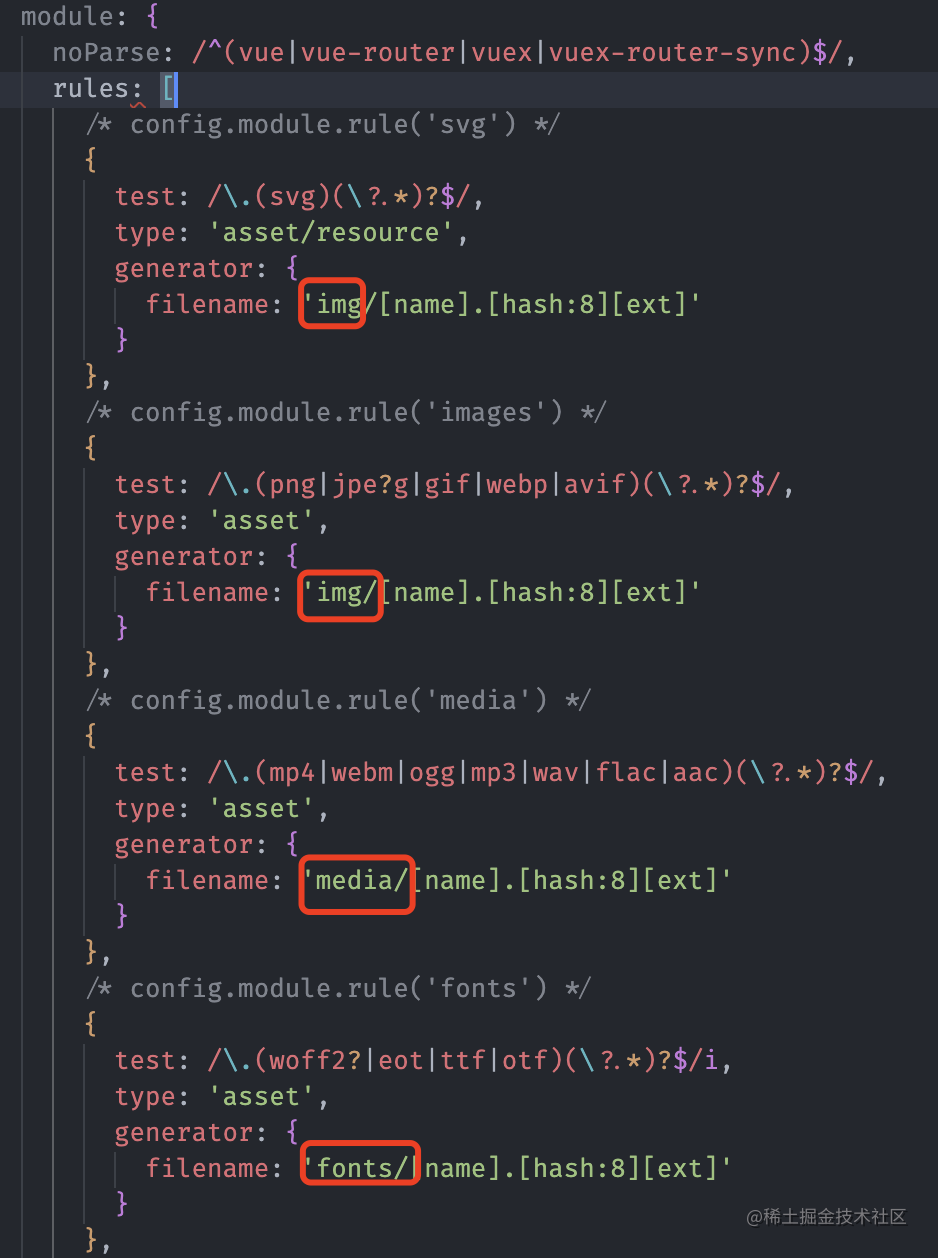 记一次 Vue CLI 项目修改打包资源输出目录 - 掘金