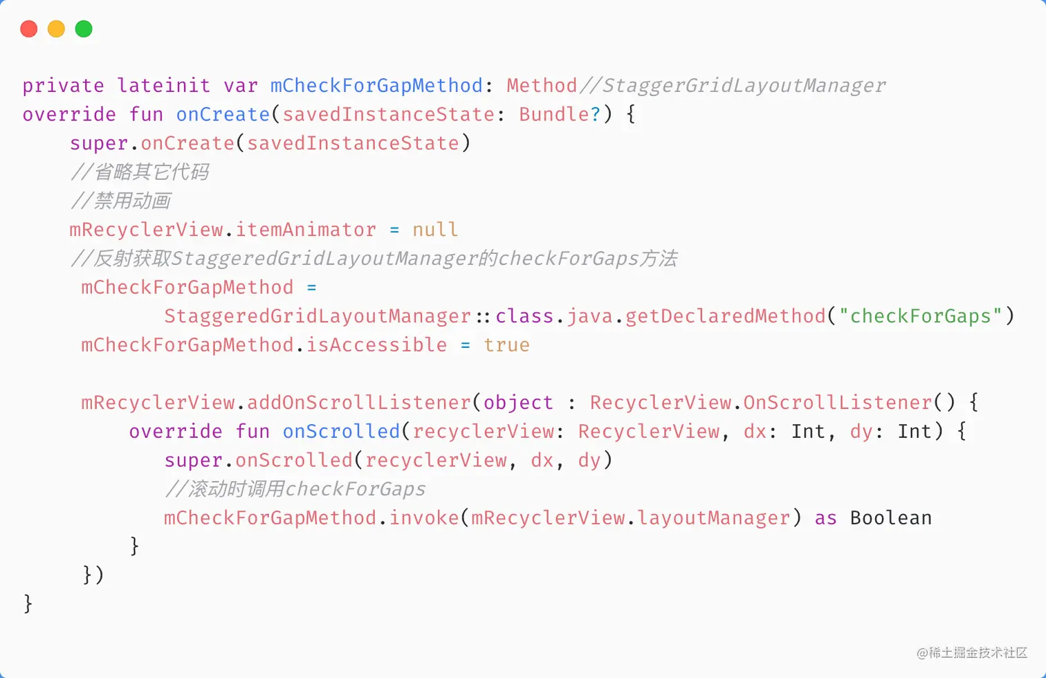 RecyclerView高级进阶之优雅地解决瀑布流的两个神坑1.前言 在RecyclerView上使用Staggered - 掘金