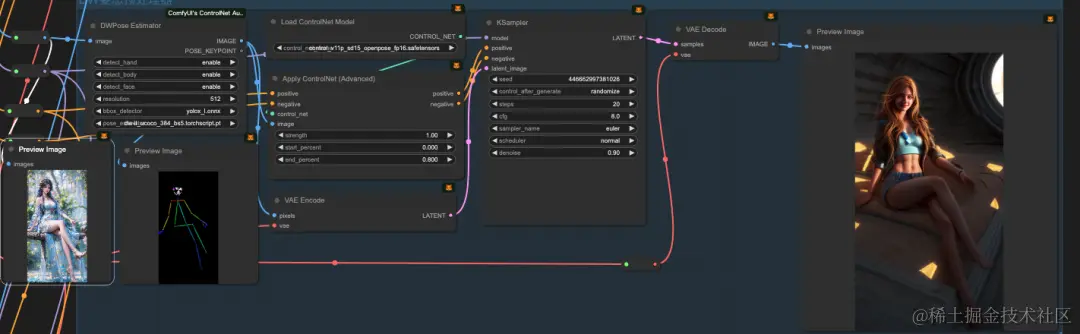 【comfyui】40个工作流一次让你彻底掌握controlNet的使用场景(3)-openpose我计划使用40个工作 - 掘金