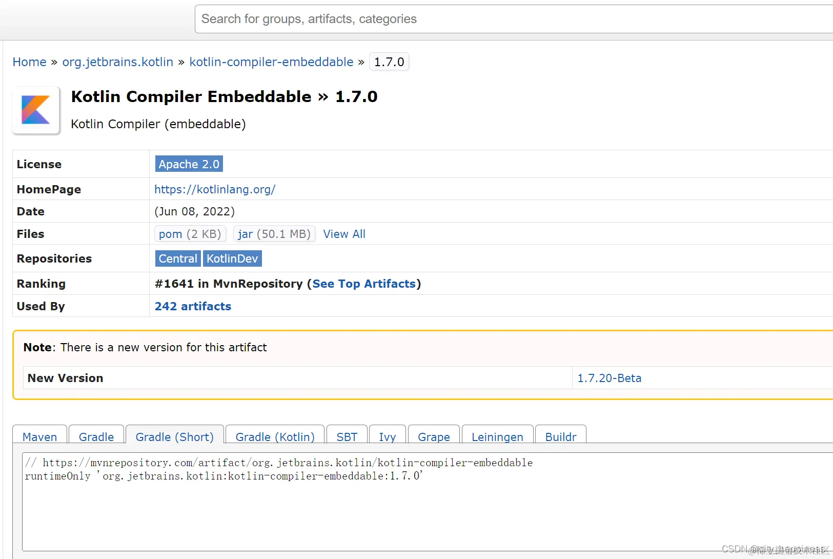 kotlin-compiler-embeddable下载慢的解决办法Kotlin Compiler Embeddable - 掘金