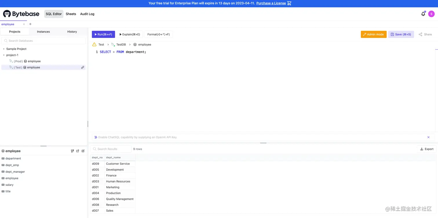 数据库 CI CD 工具 -- Bytebase 介绍Bytebase 作为一款开源的数据库 CI/CD 工具，为 DB - 掘金