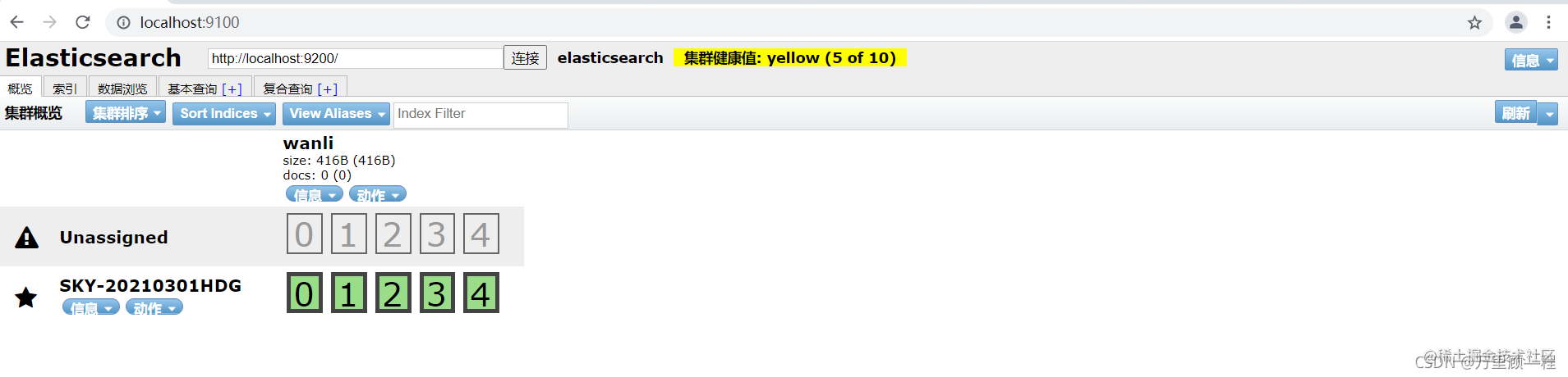 ELasticSearch——head插件的安装和基本使用 - 掘金