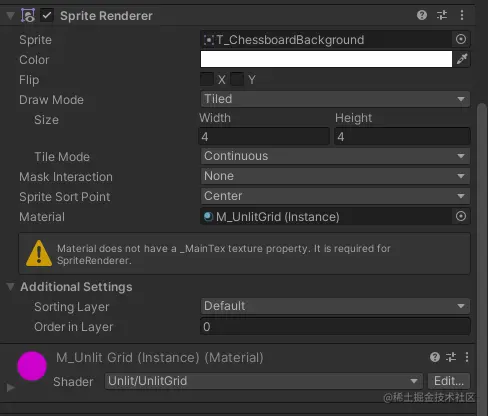 [Unity] WebGL 加载 Addressable 包得到的示例中 Sprite Renderer 材质纹理丢失，但是在监视器中更换其材质后又能找到主纹理 - 掘金