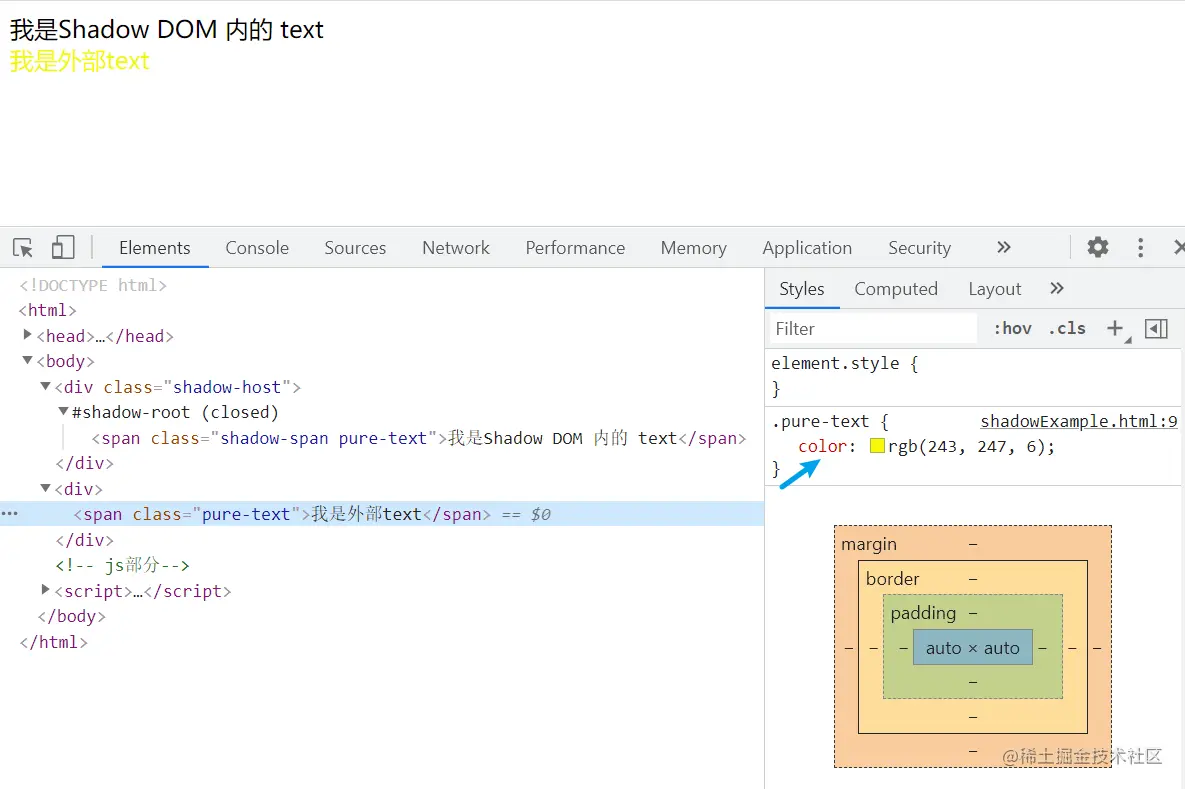 你想要了解的Shadow DOM都在这里ShadowDOM 什么是Shadown DOM？Shadown DOM属于we - 掘金