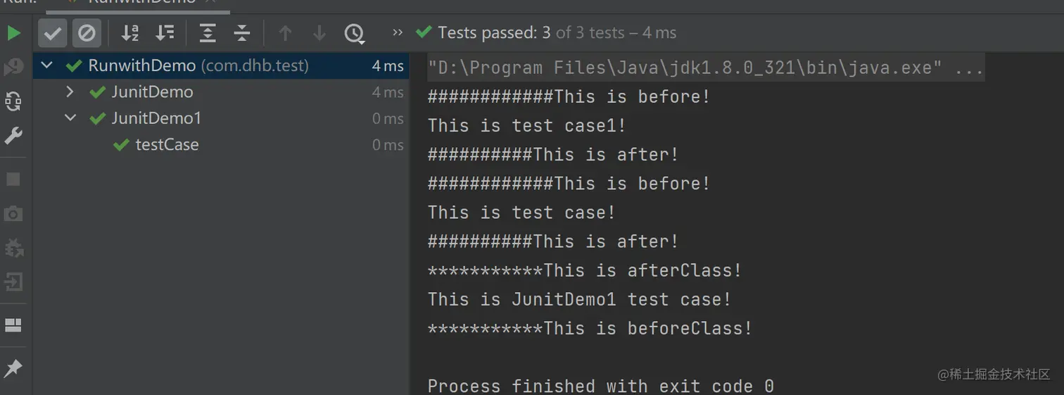 如何做好unittest 二 ：junit4的高级用法 Runwithjunit4的高级用法 Runwith，以及常用的 掘金