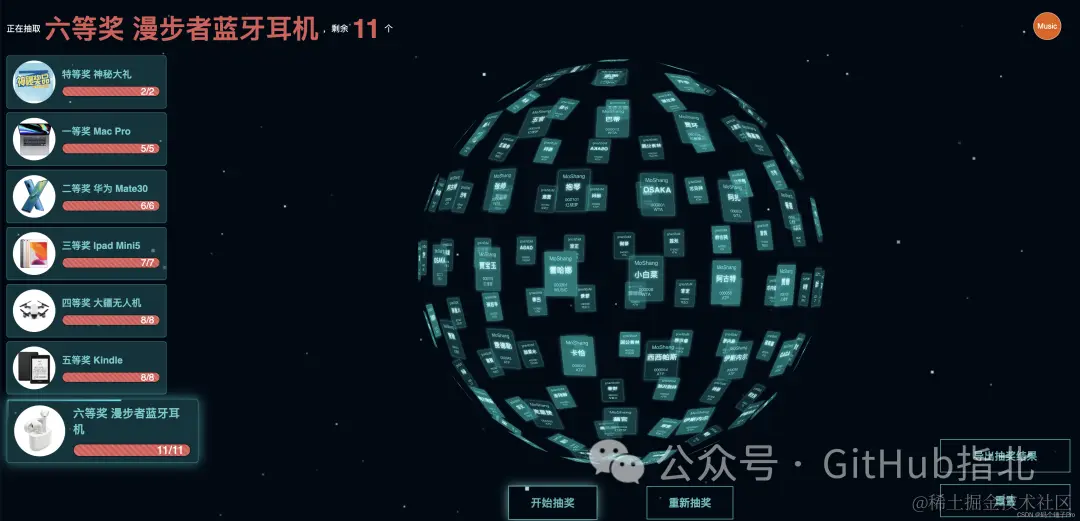 2.7K Star，酷炫抽奖程序开源了公众号「GitHub指北」会推荐 GitHub 上有趣有用的项目，一分钟 get - 掘金
