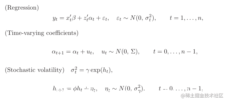 Time Varying Parameter Random Volatility Vector Tvp Var Based On