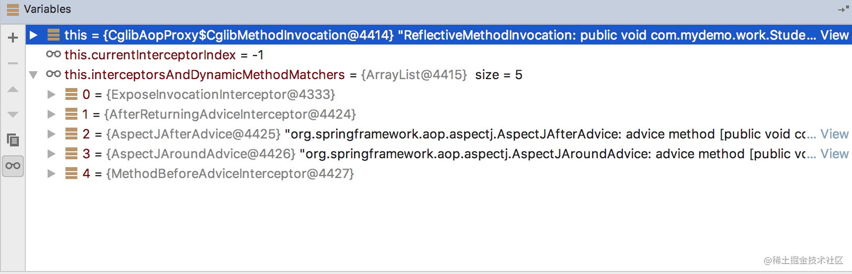 SpringAop source code analysis (annotation-based) four: interceptor chains - Moment For Technology