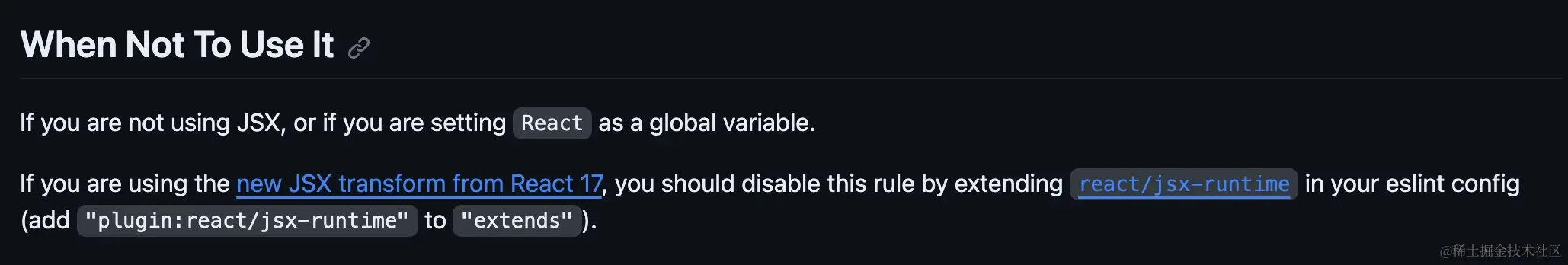 如何彻底解决 'React' must be in scope when using JSX什么情况会触发 'React - 掘金