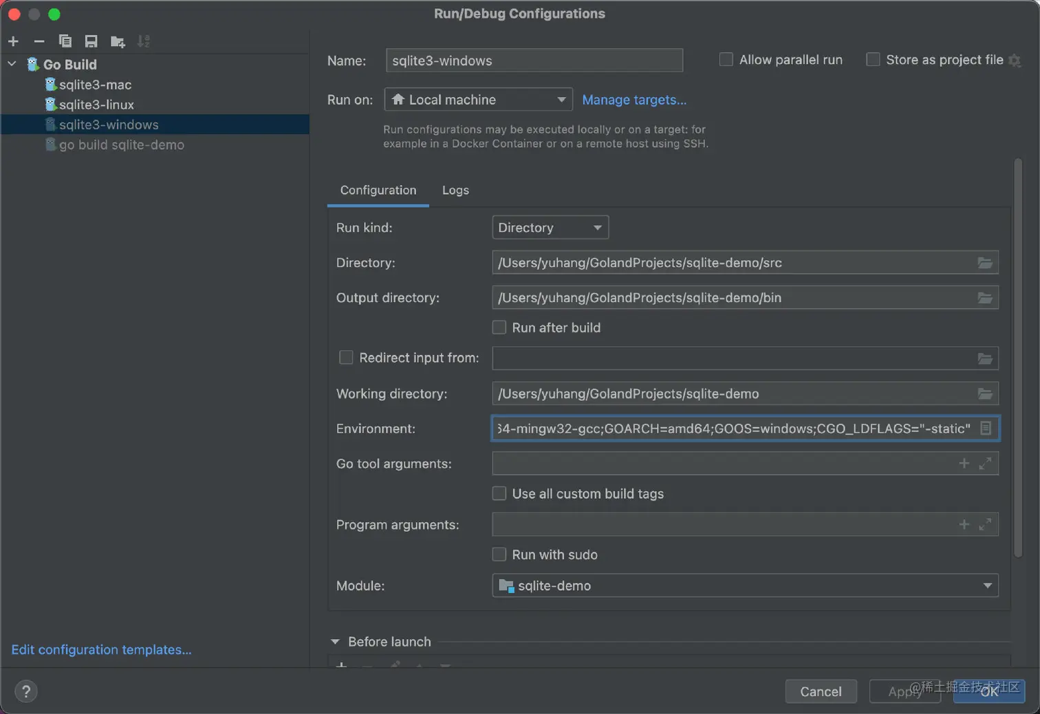 Go语言交叉编译（cgo）# Golang交叉编译 `Go`里面交叉编译分两种： * CGO编译：不支持交叉编译 * 原 - 掘金