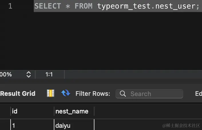 Nest 集成 TypeORM本文重点介绍了在 NestJS 中使用 TypeORM 的过程，包括创建 Nest 项目、 - 掘金
