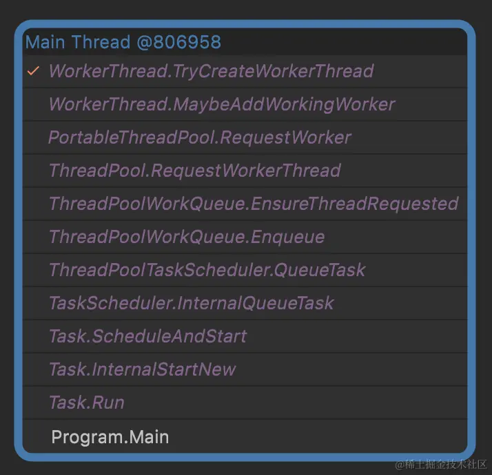 概述 .NET ThreadPool 实现自 .NET 6 起，runtime 中默认的线程池实现从 C++ 代码改为了 - 掘金