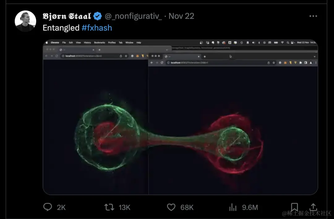 前端“量子纠缠”：multipleWindow3dScene 来了最近前端实现的量子纠缠在网络上火了起来， 作者bgst - 掘金