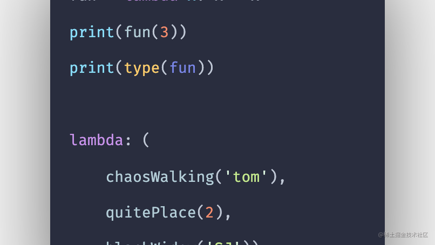 用Python写多行Lambda函数的方法 - 掘金