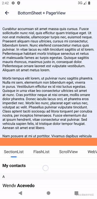 React Native 嵌套滚动三件套 - 掘金