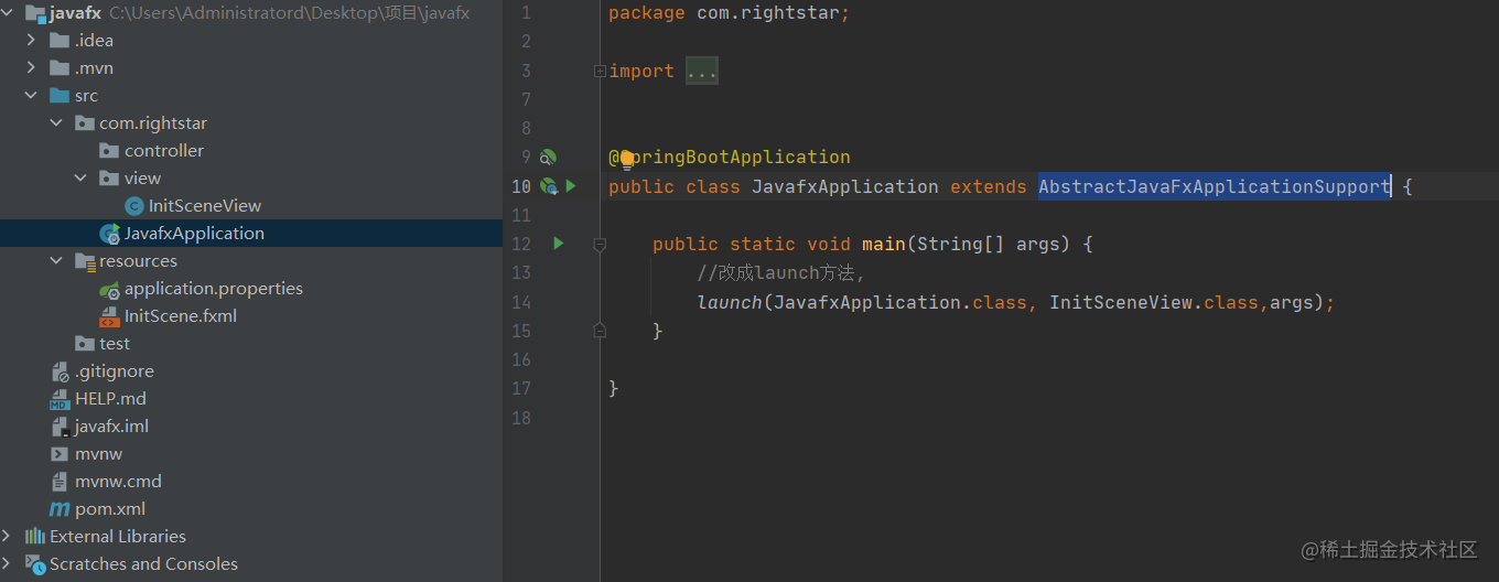 Springboot开发javafx桌面程序 环境配置ideajavafx库javafx Scene Builder 20maven 掘金