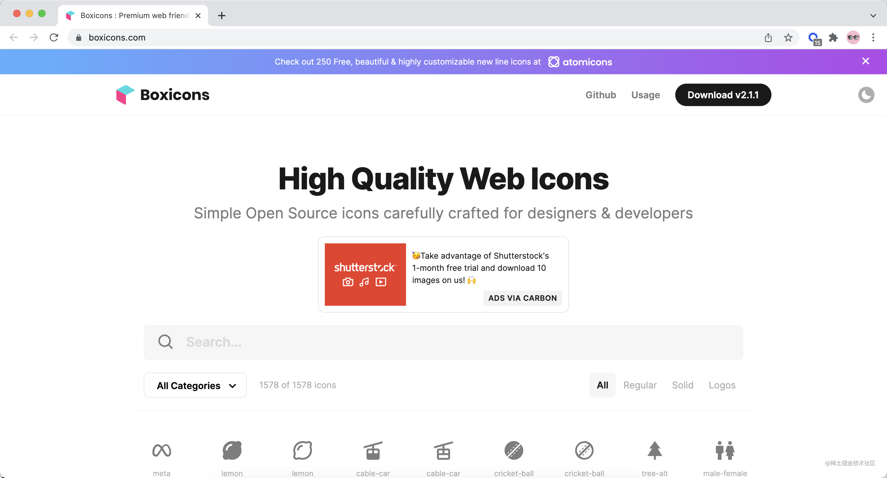 推荐 5 个优秀的 Javascript 图标库 🚀 - 掘金