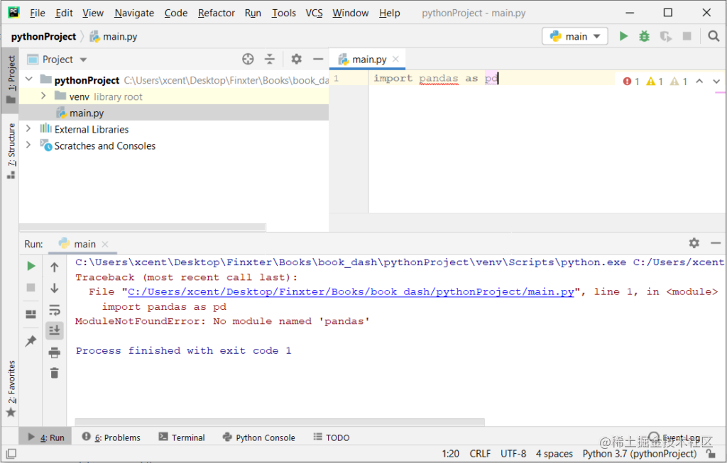 解决：[Fixed] ModuleNotFoundError:没有名为'botocore'的模块 - 掘金