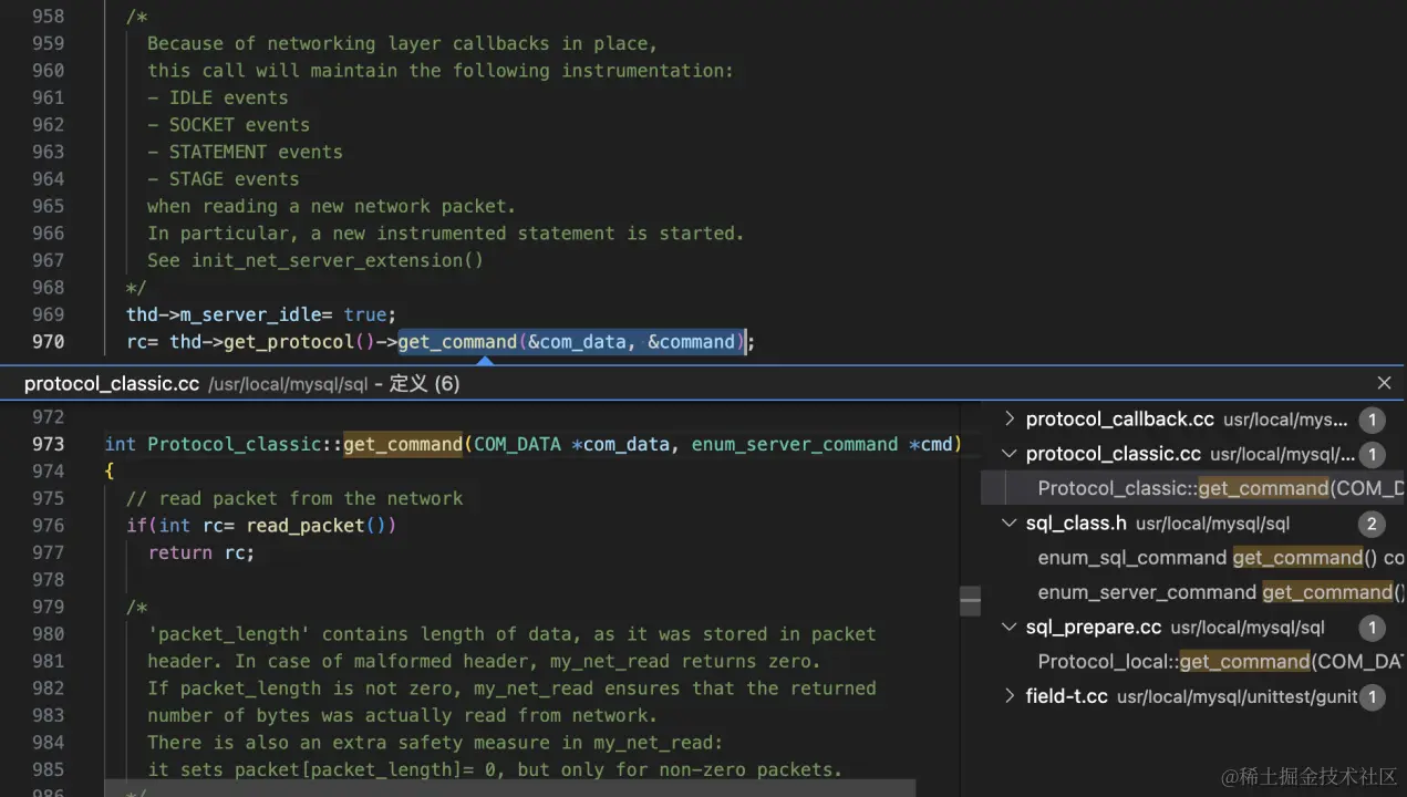 移动云海山数据库(He3DB)-SQL语句执行流程（2）1语法解析 1.1 bool do_command(THD *t - 掘金